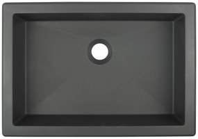 Deante Correo, granitové umyvadlo 500x350x140 mm, antracitová metalíza, DEA-CQR_TU5U