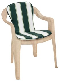 Polstr na zahradní židli zelená sada 4 ks