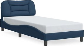 Rám postele bez matrací Hvar modrá 90x200 cm textil 3207750