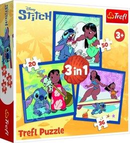 Trefl Puzzle Den se Stitchem 60 dílků