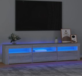 vidaXL TV skříňka s LED osvětlením 180x35x40 cm [3152754] Barva: Betonová šedá