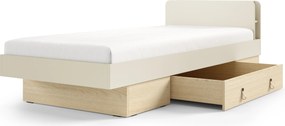 Meblar Postel SALERNO SA18 Kombinace barev: Makadamia/ Dub Mavelie