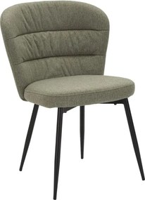 Sada 2 ks jídelních židlí Losanna zelená/černá