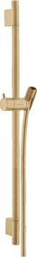 Hansgrohe Unica, S Puro sprchová tyč 650 mm se sprchovou hadicí Isiflex 1600 mm, kartáčovaný bronz, HAN-28632140