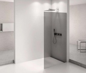 Polysan Architex - Sprchová stěna 136,2x210 cm, Antidrop, kouřové sklo/chrom AXC140SC