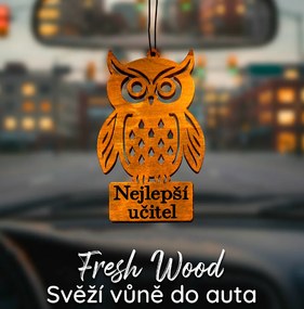 Ahome CZ Dřevěná vůně do auta –  Nejlepší učitel