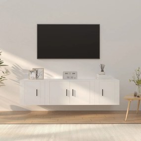 3dílný set TV skříněk bílý kompozitní dřevo 3188398