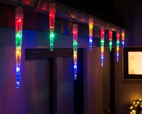 LED kapající rampouchy 8ks, 28cm, různé barvy na výběr Barva: Různobarevná