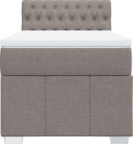 Box spring postel s matrací taupe 100 x 200 cm textil 3289290