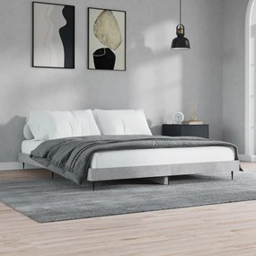 vidaXL Rám postele betonově šedý 150 x 200 cm kompozitní dřevo