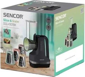 SENCOR SSG 4301BK černá / Kráječ / 5 nástavců / 150W