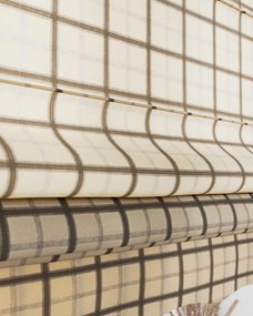 Římská roleta Firenze barva hnědá látka vzorované