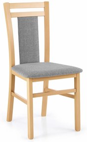 Jídelní židle Norbert dub medový/šedá