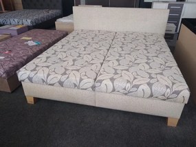 Čalouněná postel Dona 180x200 s úložným prostorem béžová