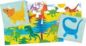 HEADU EN: Puzzle 8+1 Dinosauři / od 2 let / v originále EN