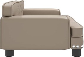 Pelíšek pro psy cappuccino 70 x 45 x 30 cm umělá kůže 171893