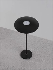 NV 9492441 Venkovní stolní lampa FABIO černý litý hliník a matný akryl LED 2W 3000K 5V DC 83st. IP54 vypínač na těle / USB kabel - NOVA LUCE