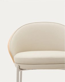 Béžová/v přírodní barvě barová židle (výška sedáku 65 cm) Eamy – Kave Home