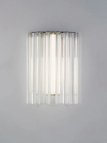 Skleněné LED nástěnné svítidlo v mosazné barvě Nol – Nova Luce