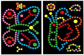 FANDY Mozaika papírová Dot 6 ks 01