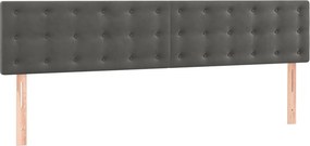 Box spring postel s matrací tmavě šedá 160x200 cm samet 3141552