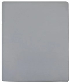 vidaXL Jersey prostěradla 2 ks šedá 140x200 cm bavlna