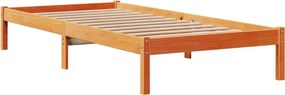Rám postele s čelem voskově hnědý 75 x 190 cm masivní borovice 3305732