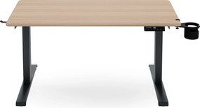 Elektrický stůl s regulací výšky ergonomický antracitový/dub sonoma,1200x600 mm: ARIA