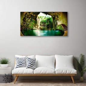 Obraz na plátně Vodopád Krajina 140x70 cm