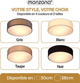 Stropní svítidlo bílý textil Ø38cm