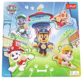 Trefl Vkládačka/Puzzle deskové obrysové Tlapková patrola/Paw Patrol 22x22cm ve fólii 18m+