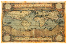 Obraz na plátně - Starožitný mapa světa 1102A (100x70 cm)