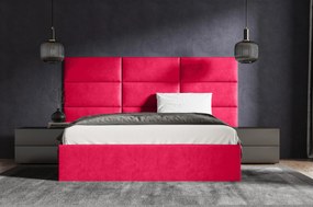 Eka Čalouněná postel Lucy 2 - 180x200 cm Barva látky Trinity: Černá (Trinity 2316), Úložný prostor: Bez úložného prostoru