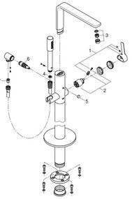 GROHE 23792001 - Vanová baterie LINEARE 271 mm lesklý chrom