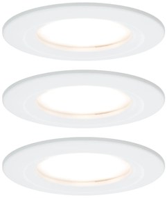 Paulmann 93496 LED Coin Nova round, set kulatých bodovek v matně bílé úpravě, LED 3x6,5W 2700K tříkrokové stmívání, prům. 7,8cm