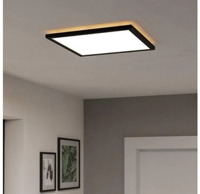 Eglo 901456-LED St. koupel. svítidlo ROVITO-R 17,6W/230V 39x39cm IP44 černá + DO