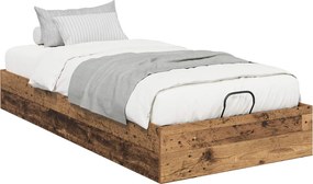 Ottoman postel Staré dřevo 193 x 90 x 25 cm Dřevěný materiál 3409299