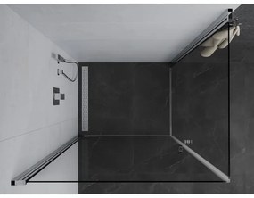 Mexen Pretoria Duo sprchový kout s otočnými dveřmi 100 x 90 cm, průhledné, Chromovaná - 852-100-090-02-00
