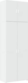 Skříň highboard bílá 80 x 42,5 x 249 cm kompozitní dřevo 3281364