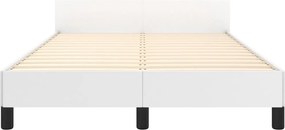 Rám postele bez matrace bílý 120x190 cm umělá kůže 3270561
