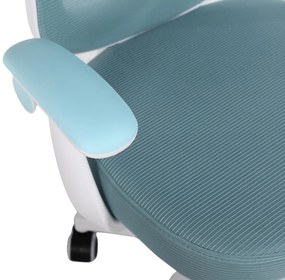 Dětská otočná židle Neoseat JUNI 010 s podnoží — látka, modrá