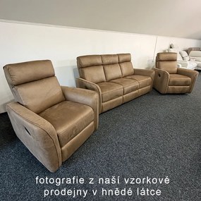 Sedací sestava BRAVEN 3+1+1 s FUNKCÍ RELAX | tmavě šedá látka | EXTRA POHODLNÉ