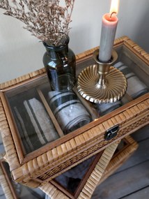 Ratanový box s bambusovým výpletem Francesca French - 36*21*13cm