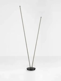 LED stmívatelná černá stojací lampa Intec