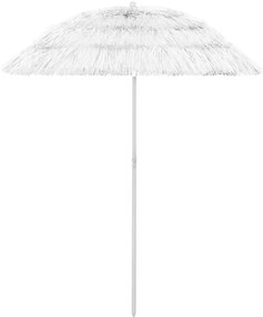 Plážový slunečník Hawaii bílý 180 cm 314700