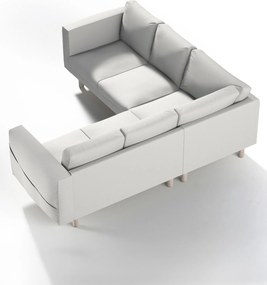 Potah na pohovku IKEA Norsborg rohová 4-místná barva šedá látka pletený vzor