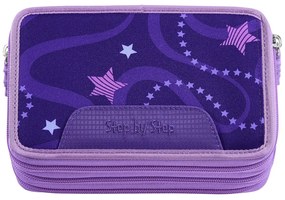 Vybavený třípatrový penál Step by Step XXL, Pegasus Emily
