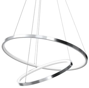 LED Lustr na lanku HOOP LED/51W/230V pr. 60 cm 4000K lesklý chrom
