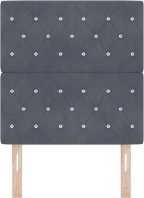 Čelo postele Tmavě šedá 80 cm samet 3337741