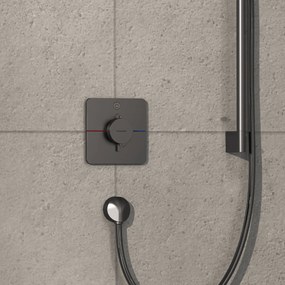 Hansgrohe ShowerSelect Comfort Q, termostat pod omítku pro 1 spotřebič, kartáčovaný černý chrom, HAN-15581340